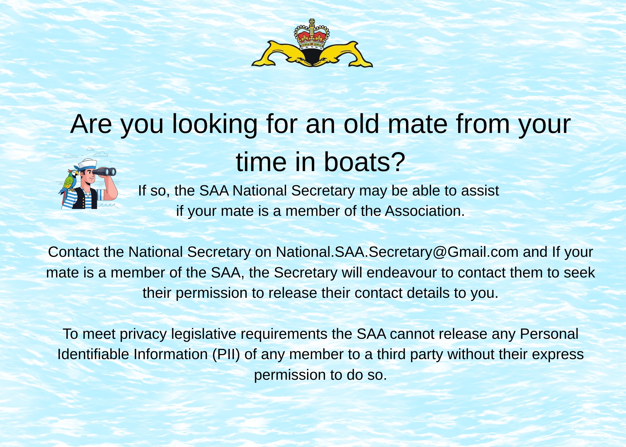 SAA Notice Board.